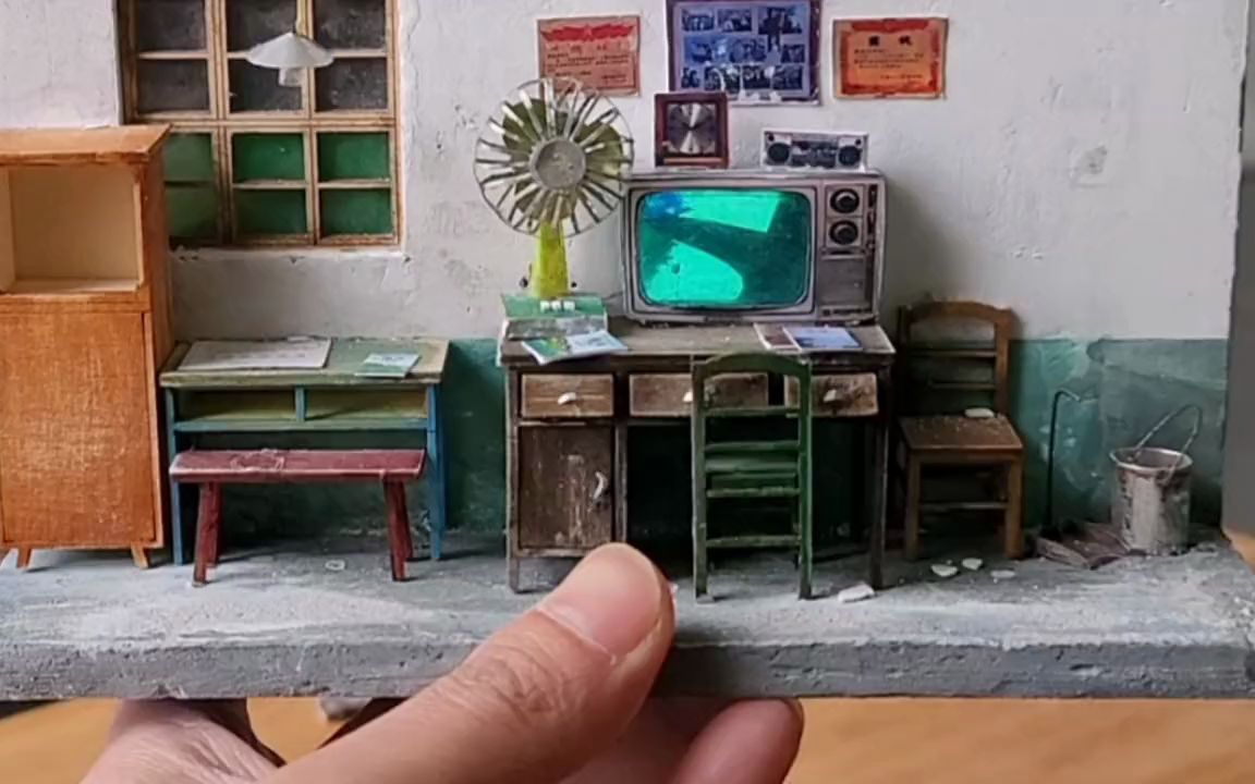 【手工模型】手工微缩电视机制作教程