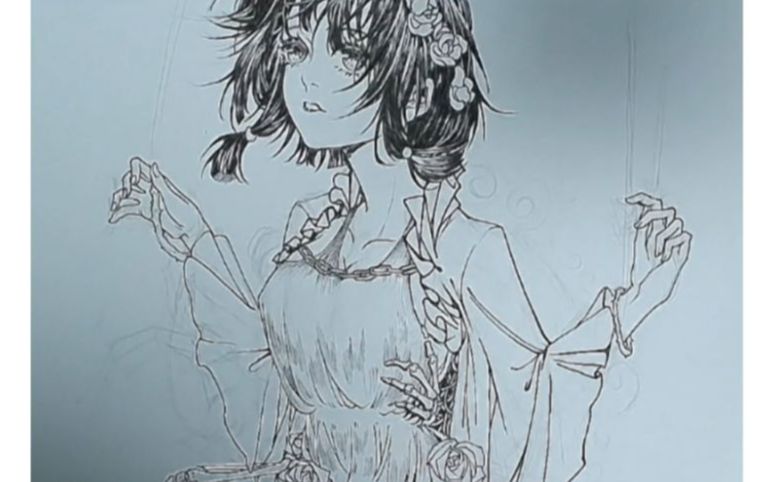 【手绘漫画教程】看看漫画大触的疏密关系处理方法,一秒从小白变大触