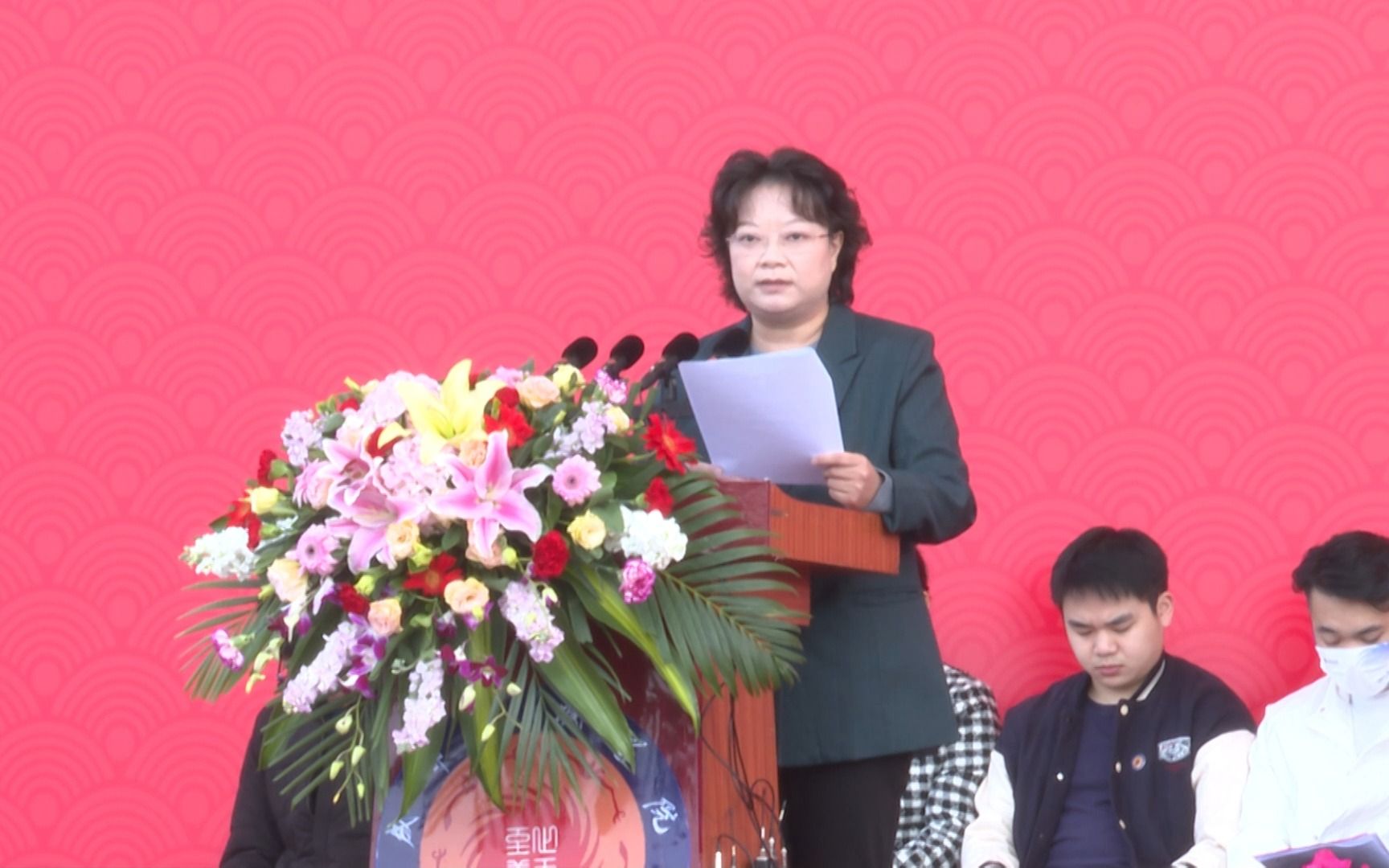 是她,作为教师代表在2022级开学典礼发言