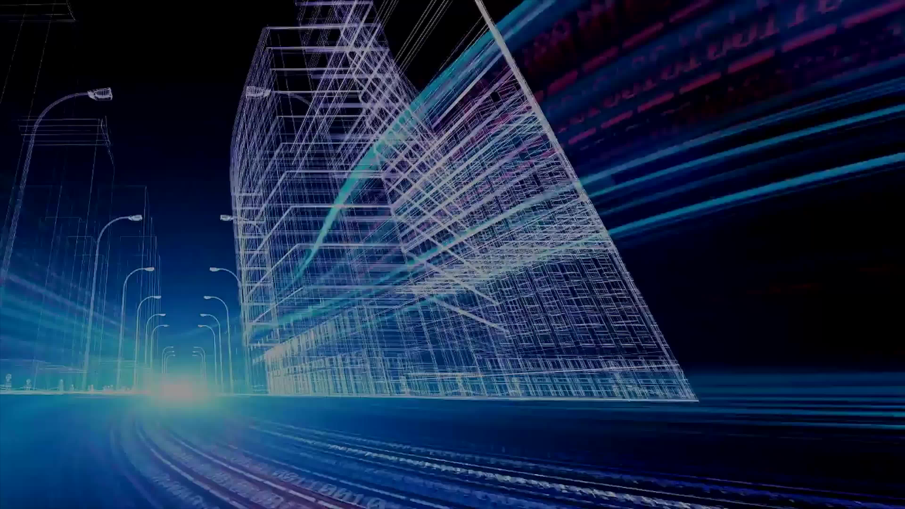 科技互联网 信息技术 震撼 科技 虚拟场景 视频 特效 素材 高清