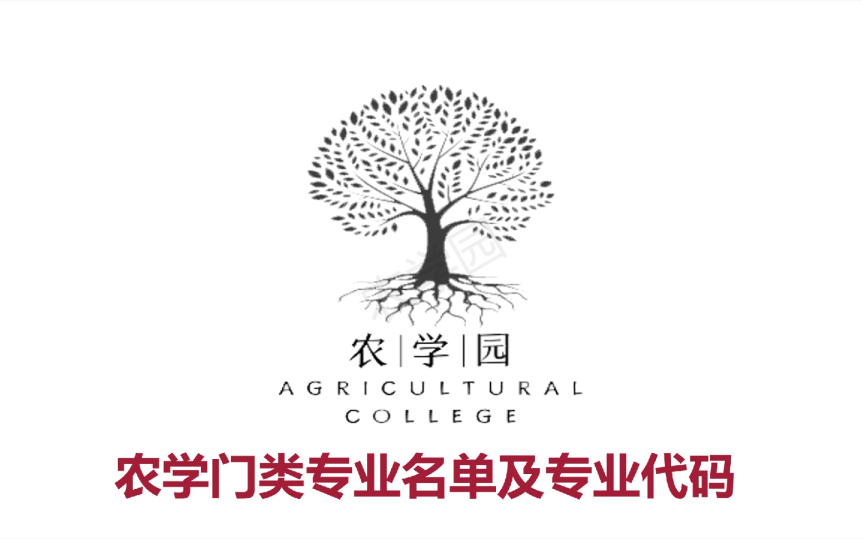 【农学门类】专业名单及专业代码(内容来源于教育部《普通高等学校...