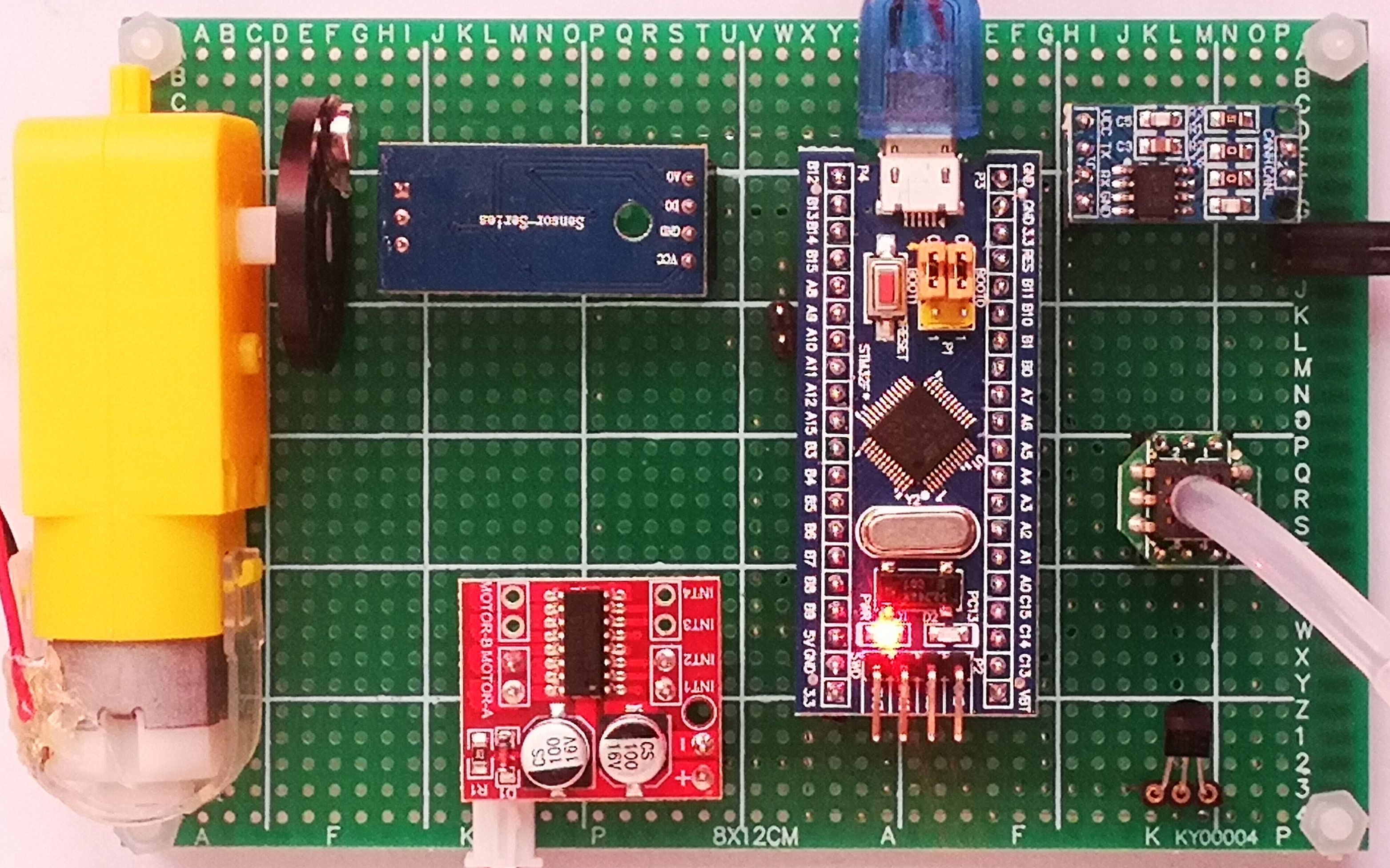 【STM32单片机设计】车载CAN总线通信系统 胎压监测温度检测 行车...