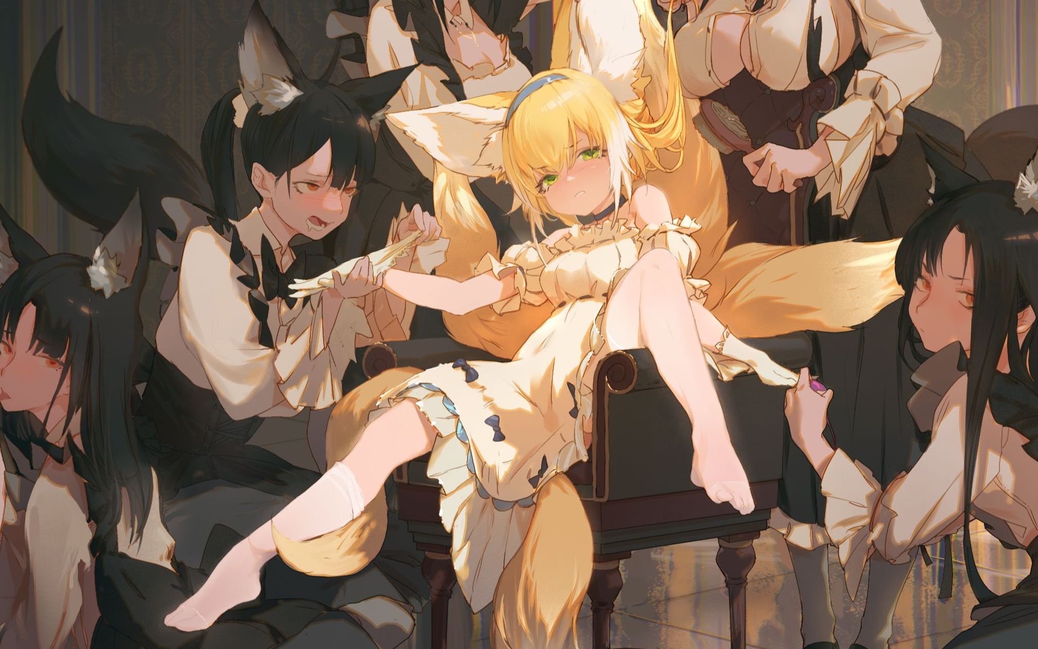 【DM绘画】【明日方舟】铃兰大小姐嫌弃的摆了摆雪糕!