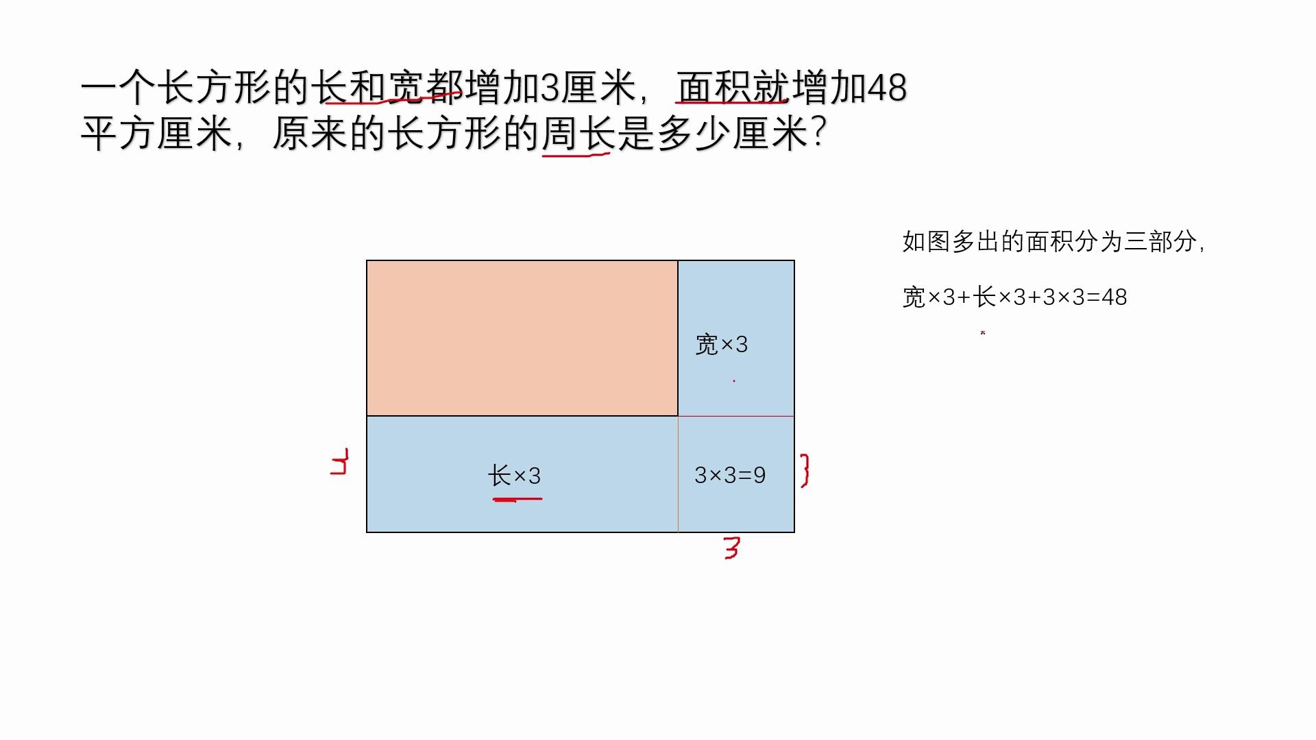 你知道答案吗之原来长方形的周长是多少