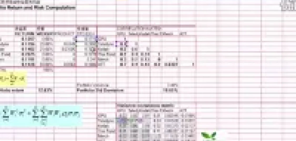 如何应用EXCEL计算有效边界
