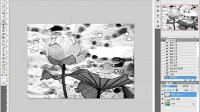 PS教程每日一教之PS水墨荷花制作-0001