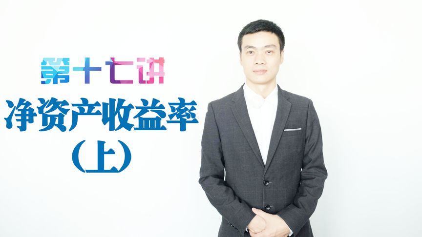 年报中盈利能力基本分析之净资产收益率17