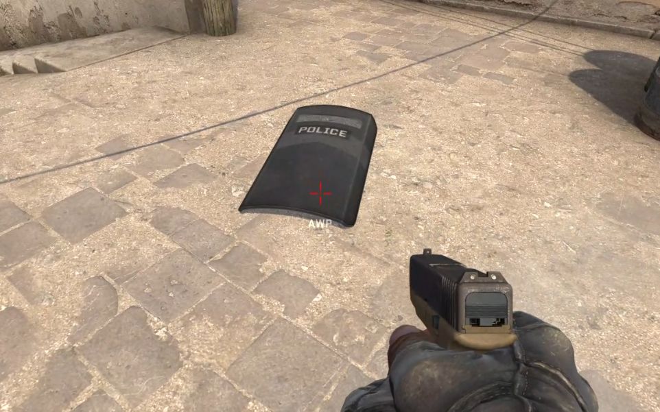 CSGO头号特训盾牌手持动作
