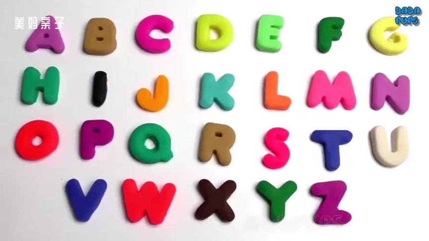 ABC英文字母歌 儿童学英语 ABC字母表英语字母表学颜色
