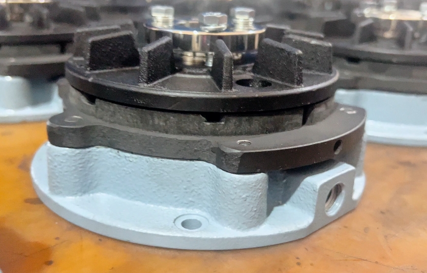 气动制动器NAB型碟刹实拍摩擦式制动器工作原理!