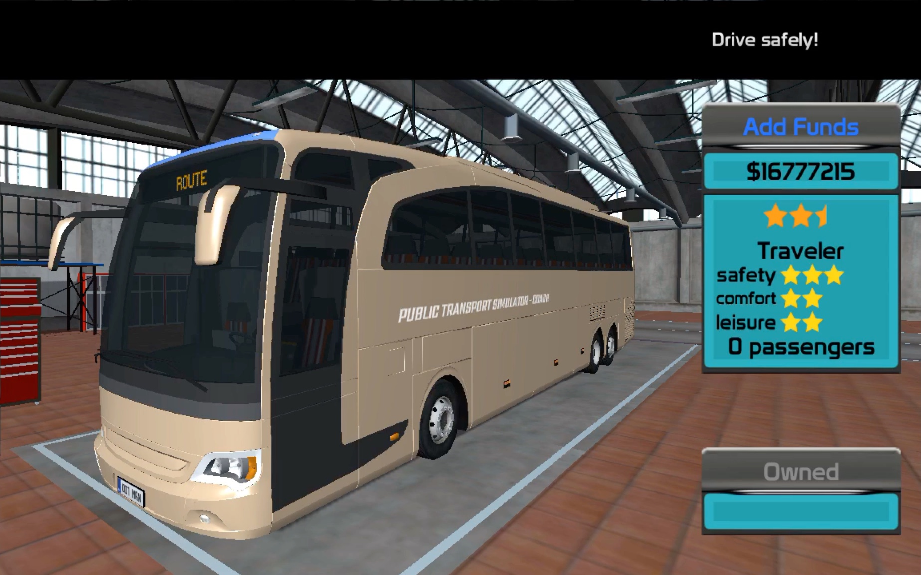 公交模拟期:客车 #14 喜获无限金币版,解锁新车豪华配置,意外发现缺钱...