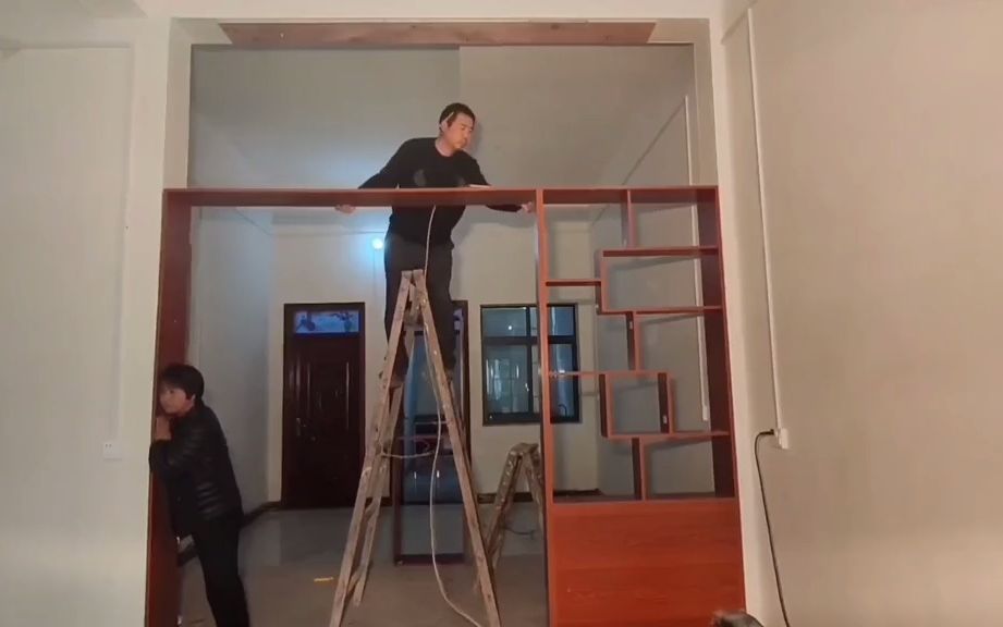 隔断门组装方法实拍,门的高度和宽度尺寸比例合适才好看