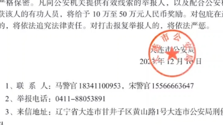...切实维护人民群众生命财产安全和合法权益,辽宁省大连市公安局决定...