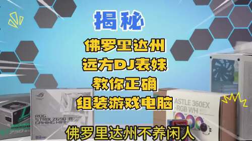 佛罗里达州DJ远房表妹教你如何正确组装电脑