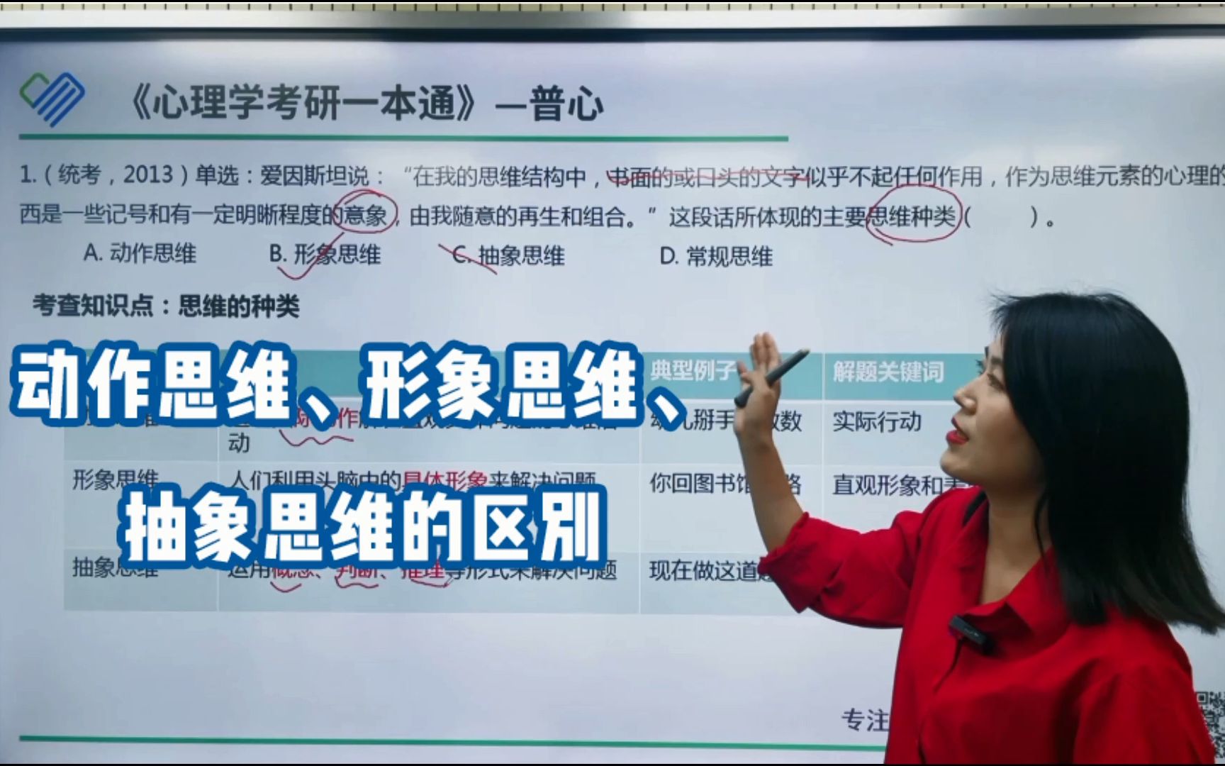 动作思维、形象思维、抽象思维的区别