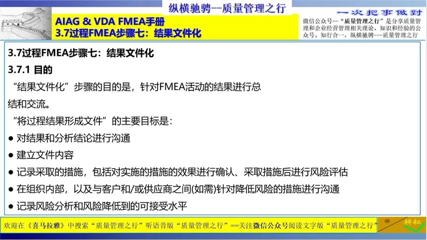 166 3.7过程FMEA步骤七 结果文件化 质量管理工具