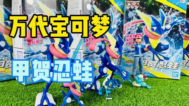 口袋枫 精灵宝可梦卡洛斯人气第一?万代甲贺忍蛙拼装模型开箱!