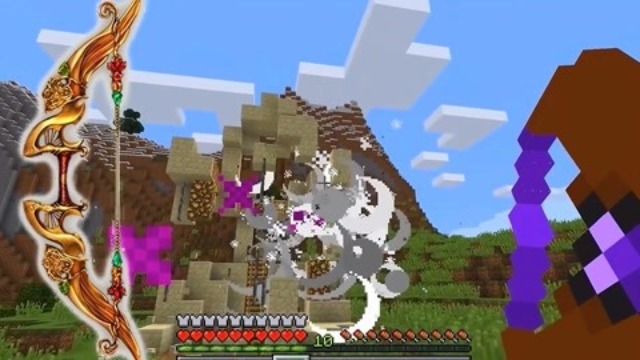 我的世界:加强版的魔法弓箭,自带爆炸属性!