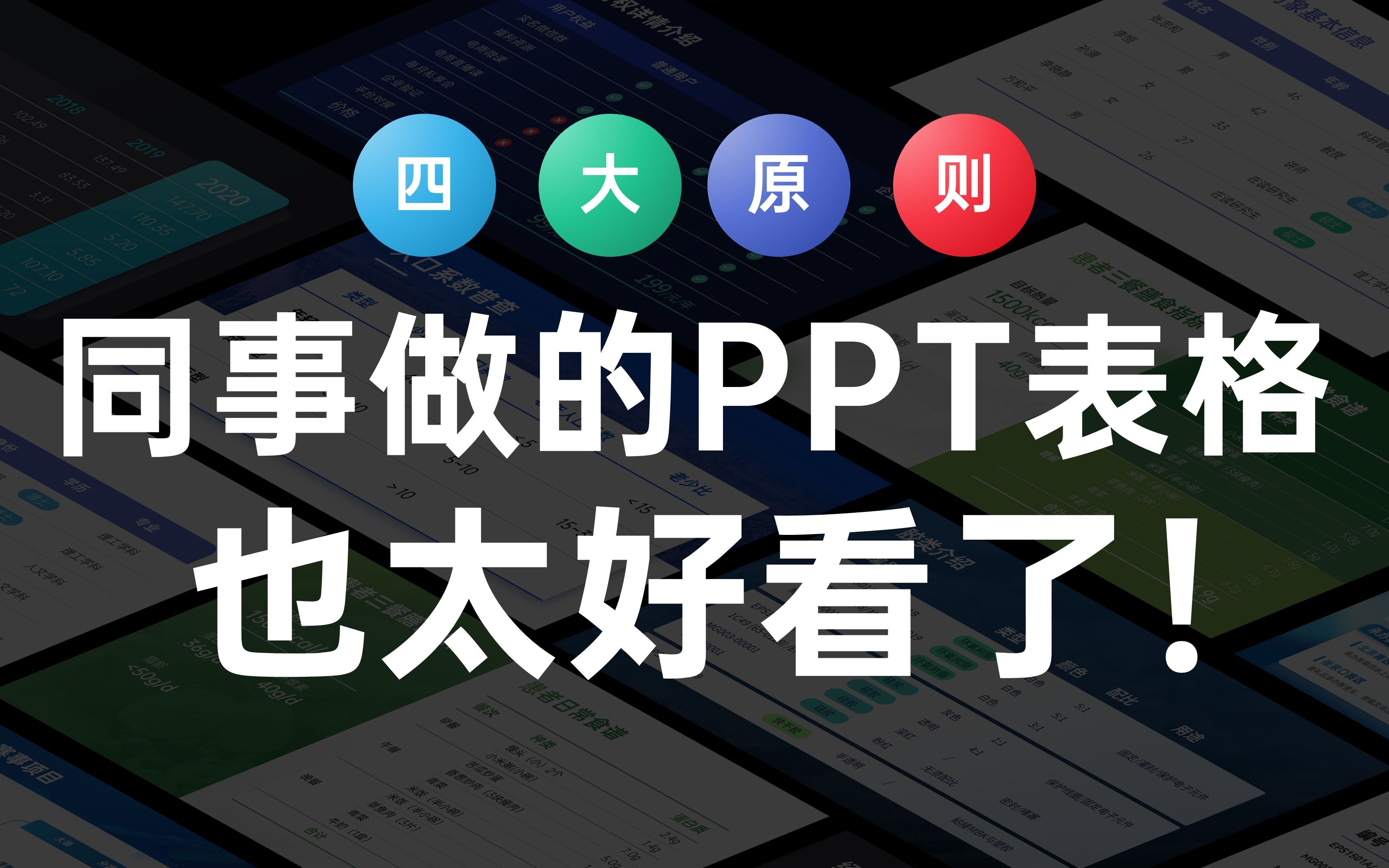 同事做的PPT表格被领导夸赞,我偷学了这几招!