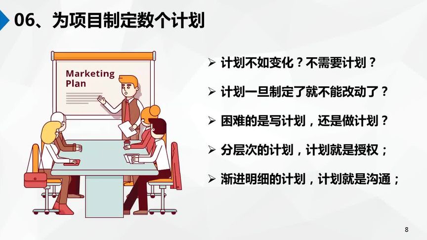 #项目管理 #在线学习 06、为项目制定数个计划