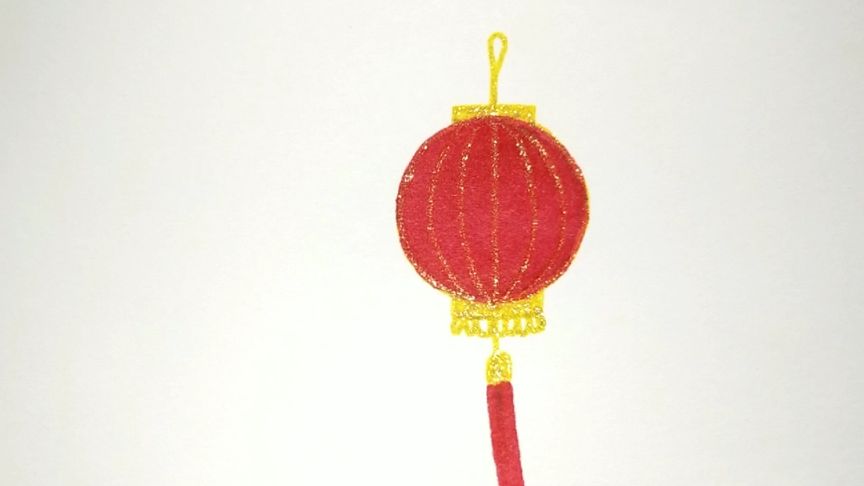 这样画灯笼好看又简单