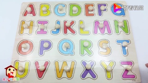 儿童宝宝木制拼图 益智积木玩具大写字母