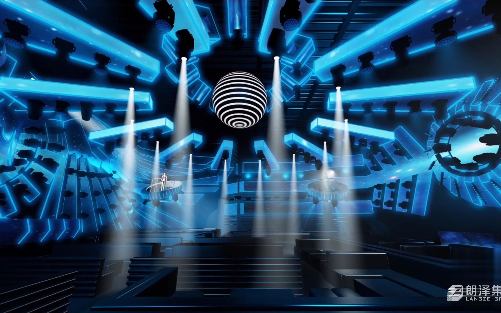 2000平酒吧设计方案 酒吧大厅舞美灯光设计效果 深圳西田圣光酒吧