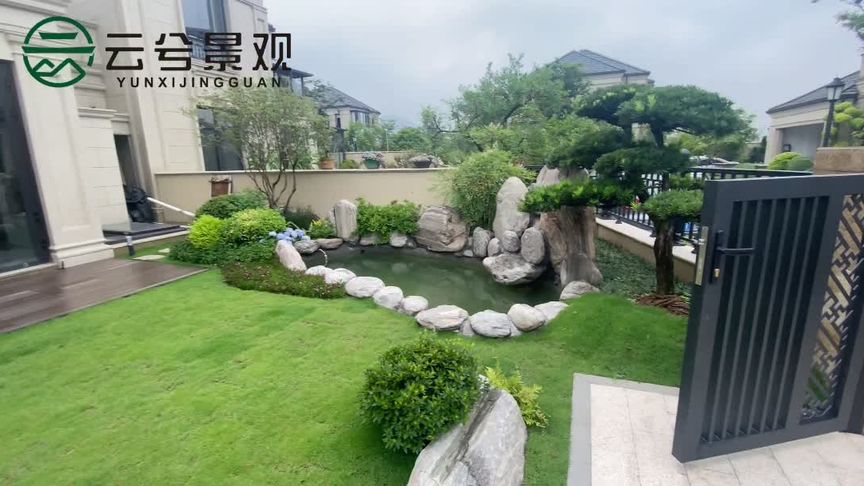 今天去客户的院子做个回访ߌ�ߍ�ߌ�#园林景观 #庭院设计 #庭院...