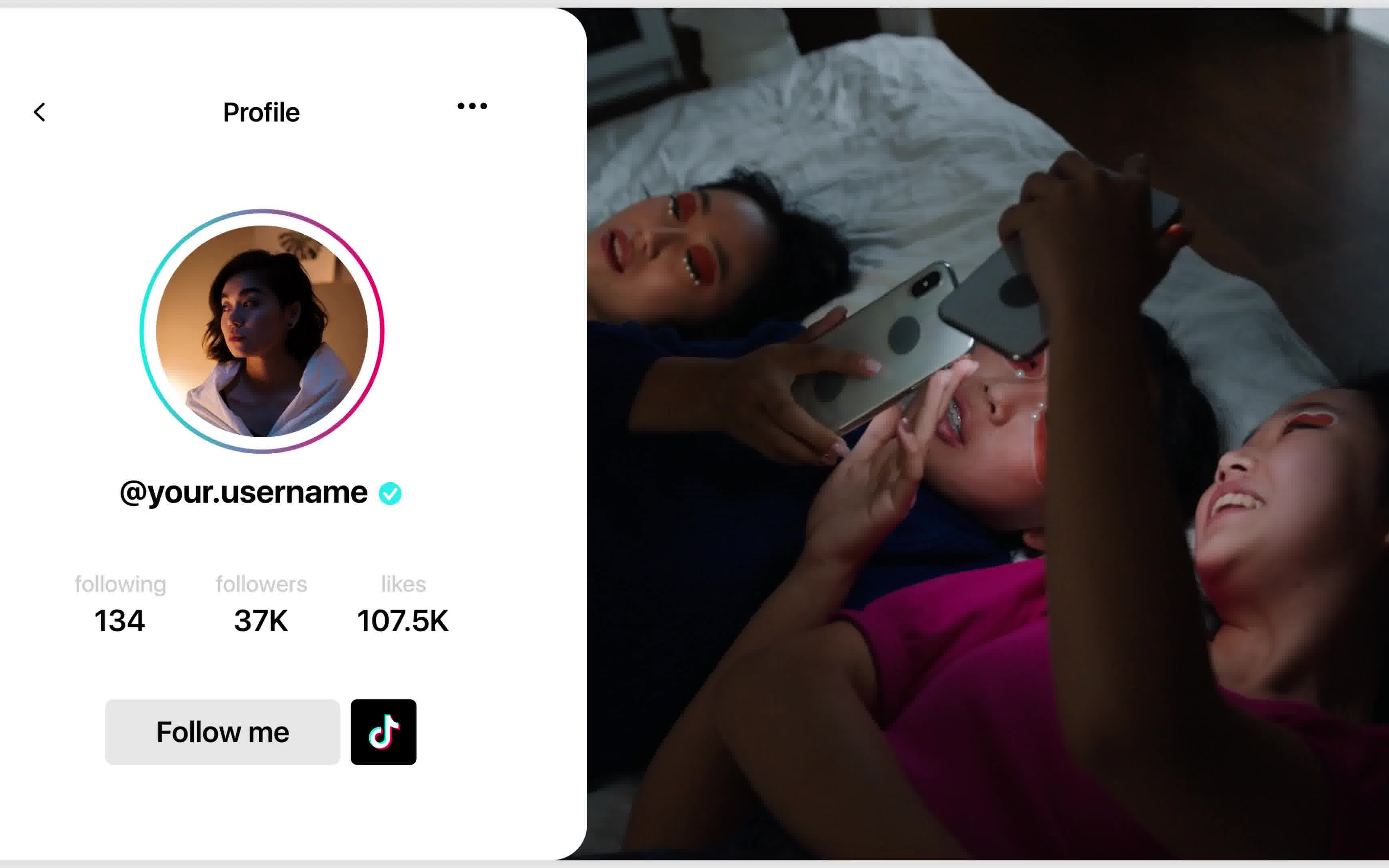 AE模板-抖音界面制作热门抖音TikTok界面模板抖音个人主页数据分析...