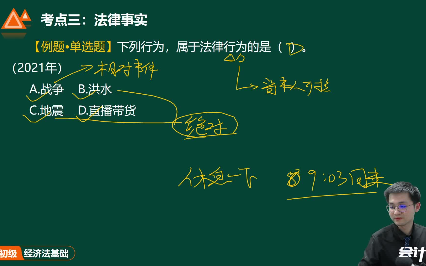 2022年初级会计职称-初级经济法基础-基础精讲班-杨皓然
