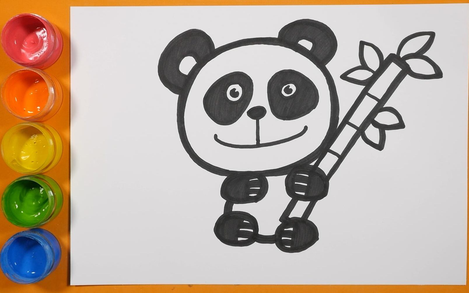 【简笔画】呆萌可爱的幻彩熊猫、幻彩小狐狸和幻彩小猴子,喜欢就...