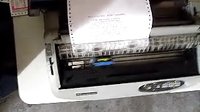得实 DS-3200II+ 针式打印机工作视频