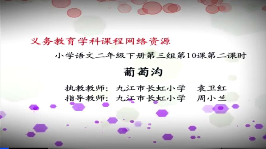 部编版小学语文优质课 11 葡萄沟 教学实录 二年级上册