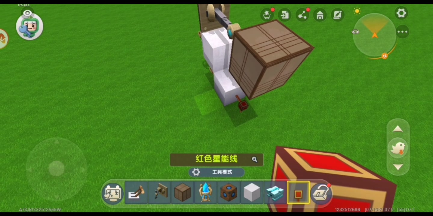 迷你世界单片3×3活塞门教程