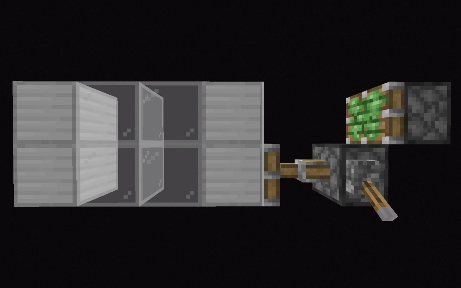 [BE][整活] 最小最快伪无痕2×2玻璃门 1.19.51.1