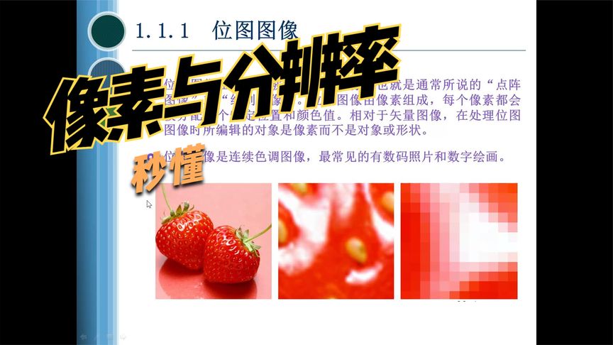 像素和分辨率的含义