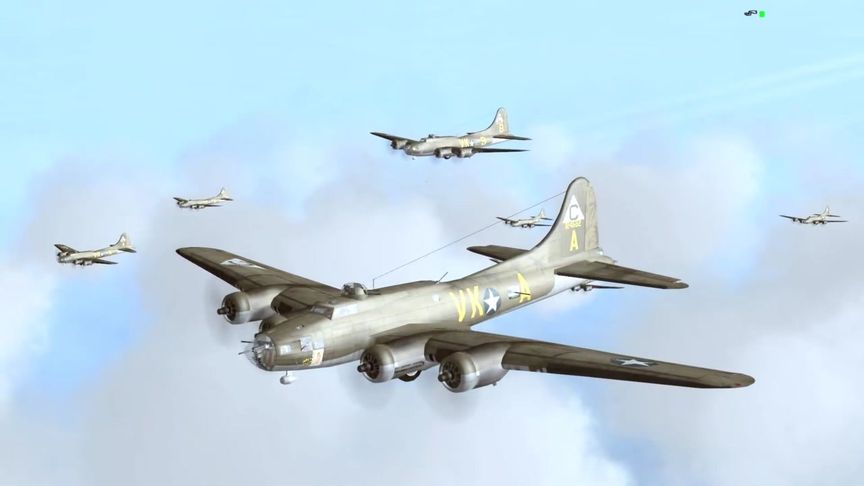 【单机游戏视频】空战游戏 #IL-2 1946 B17空中堡垒组员视角