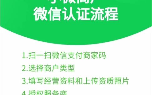 小微商户微信认证教程