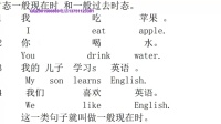 英语语法一般现在时和过去时视频教程008