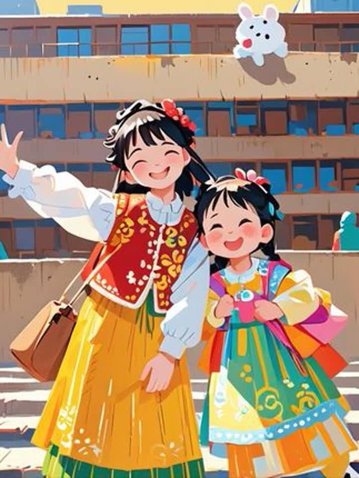 可以用动漫照片做头像啦 #照片变漫画#亲子#小一姐姐