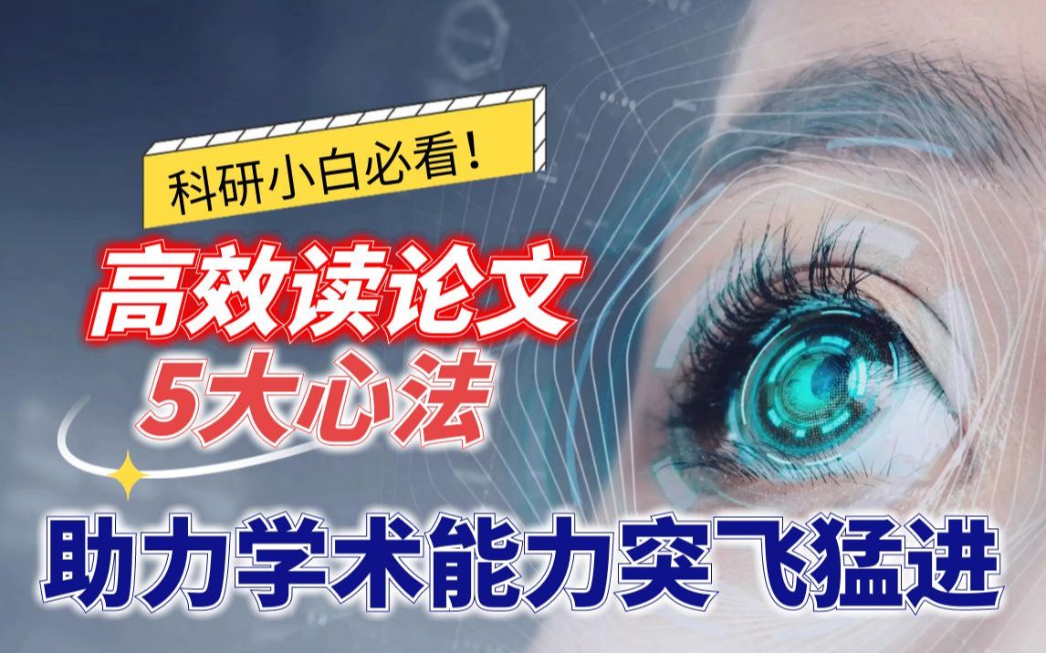 ...】如何高效读论文?只需5大心法,助力学术能力突飞猛进,让导师对你...