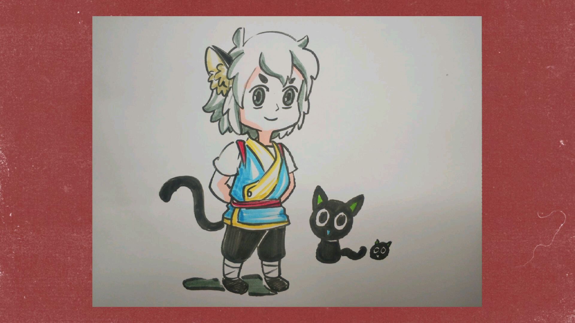 【简笔画教程】罗小黑战记,简单好看,讲解细致。