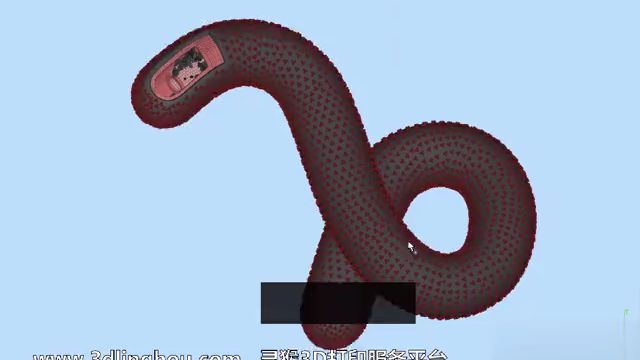 全彩3D打印埃博拉病毒模型展示!依然采用3DP工艺全彩石膏材料制