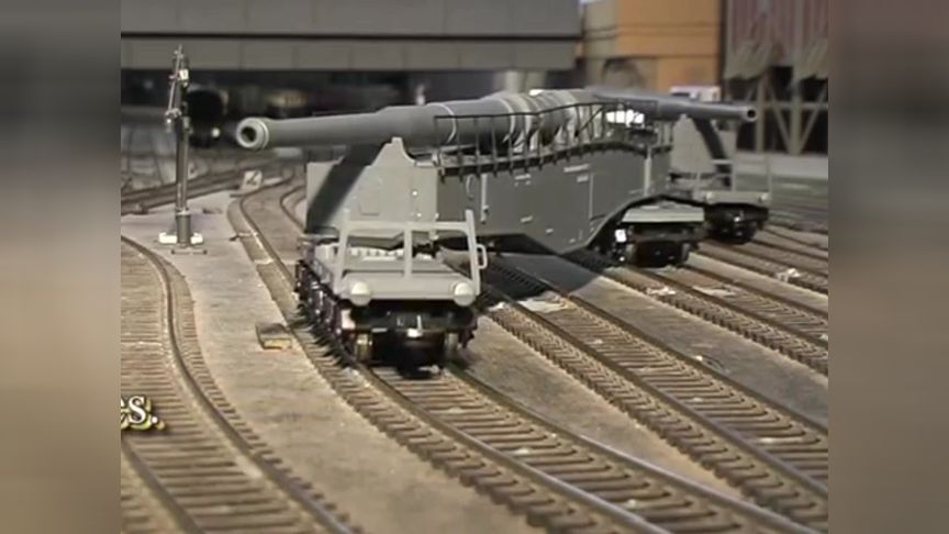 二战时候的利奥波德列车炮,这只是一具模型!