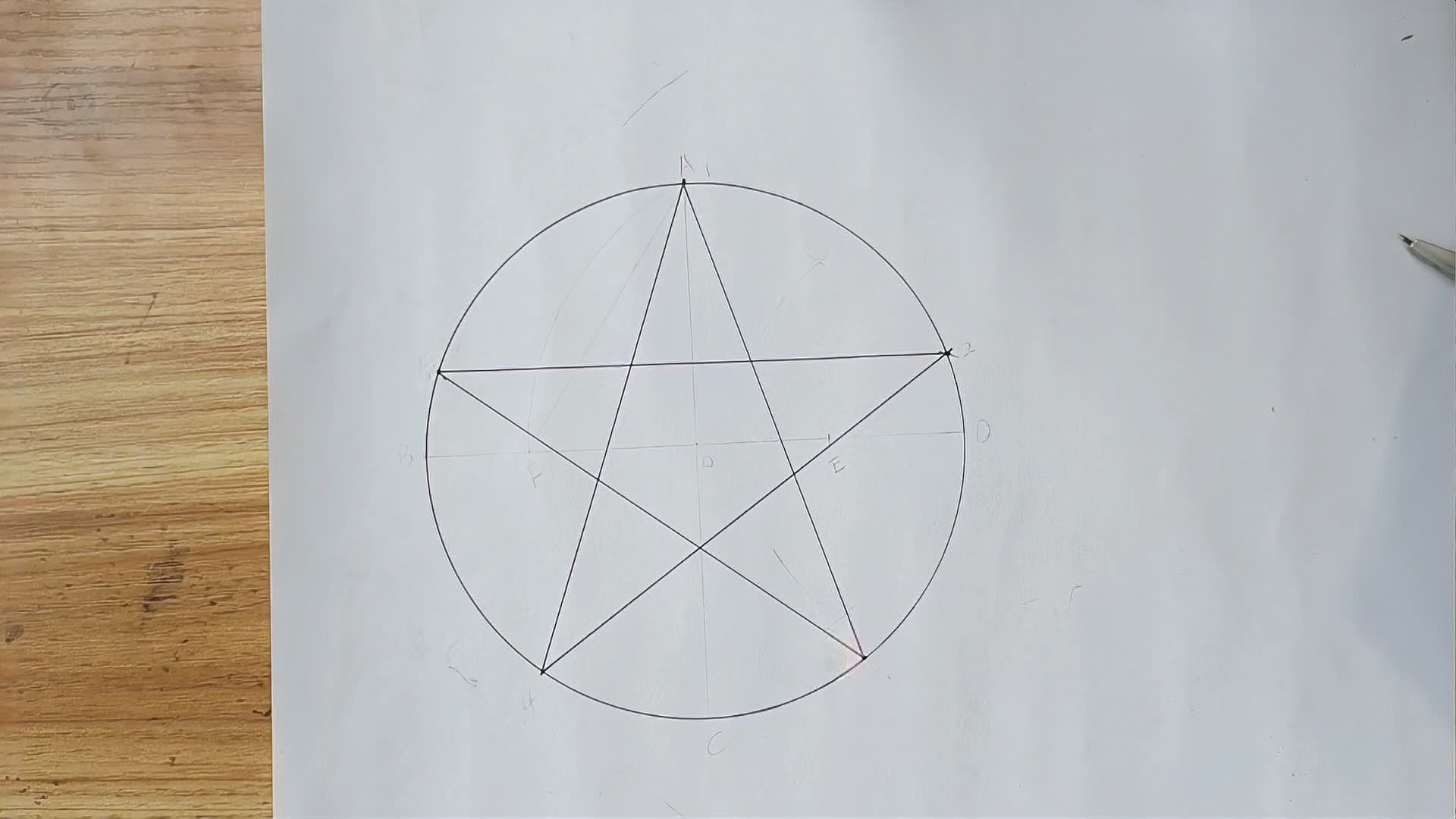 原来这才是五角星的正确画法.