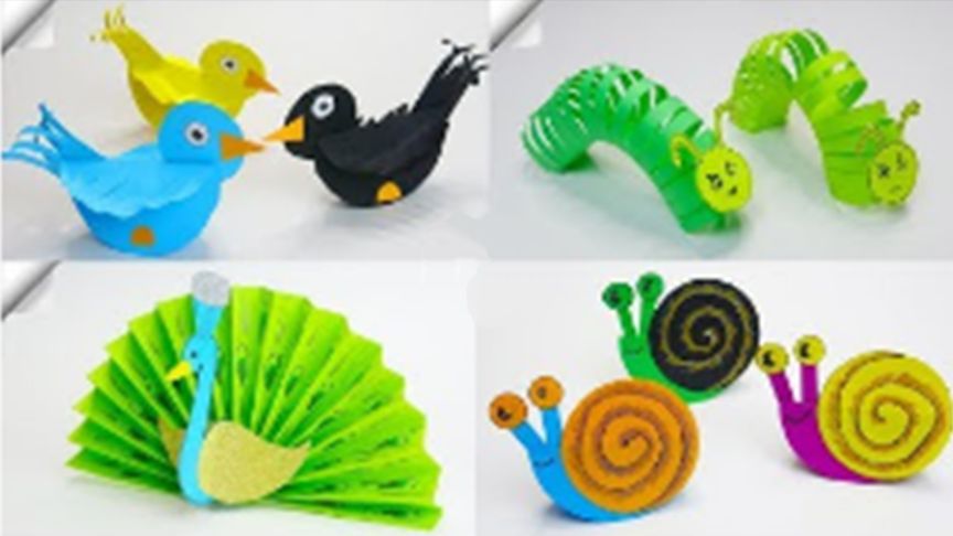 「纸艺教程」6款用纸制作的工艺品,家长可以跟孩子一起做的!