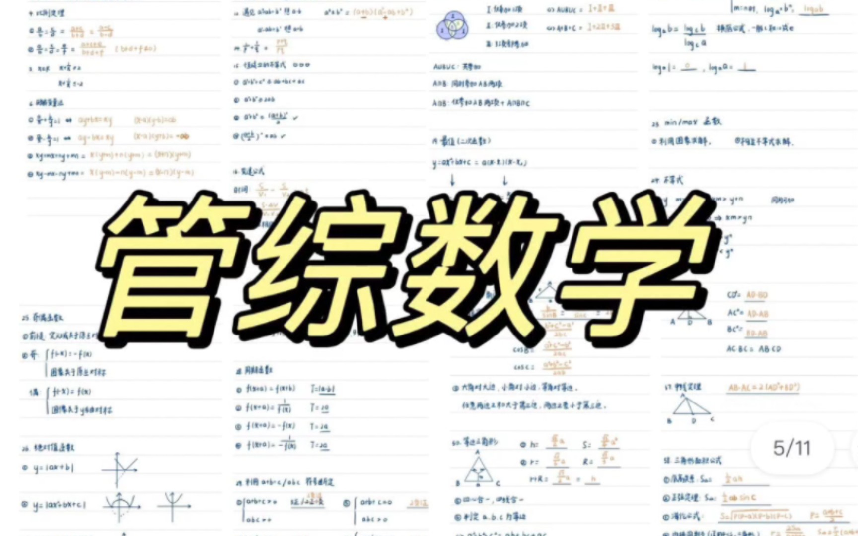 199管综笔记 240+ 该笔记适用于199管综【数学 】1、不管是公式集合,...