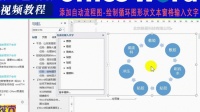 word添加自动流程图视频:绘制循环图形状文本窗格输入文字