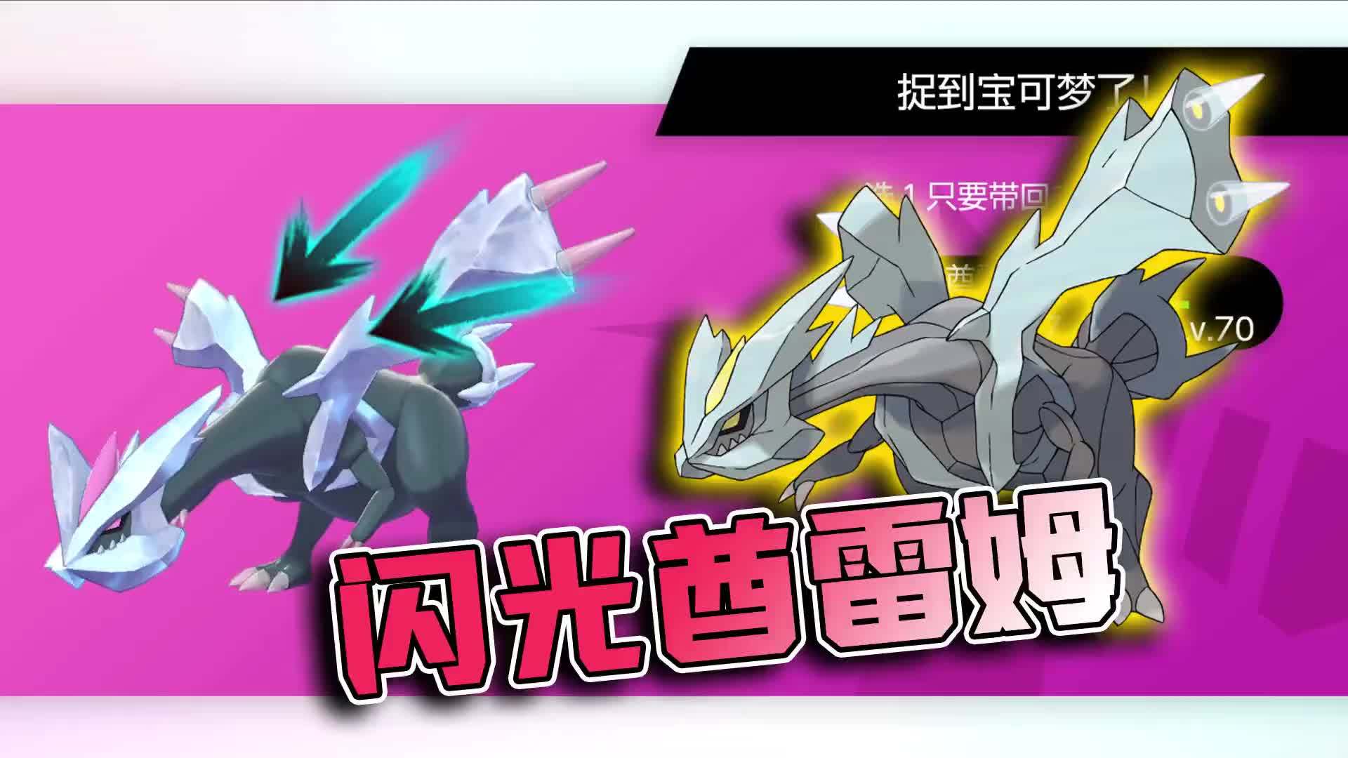 宝可梦剑盾:这是什么欧皇运气?随机刷一次就刷出闪光酋雷姆
