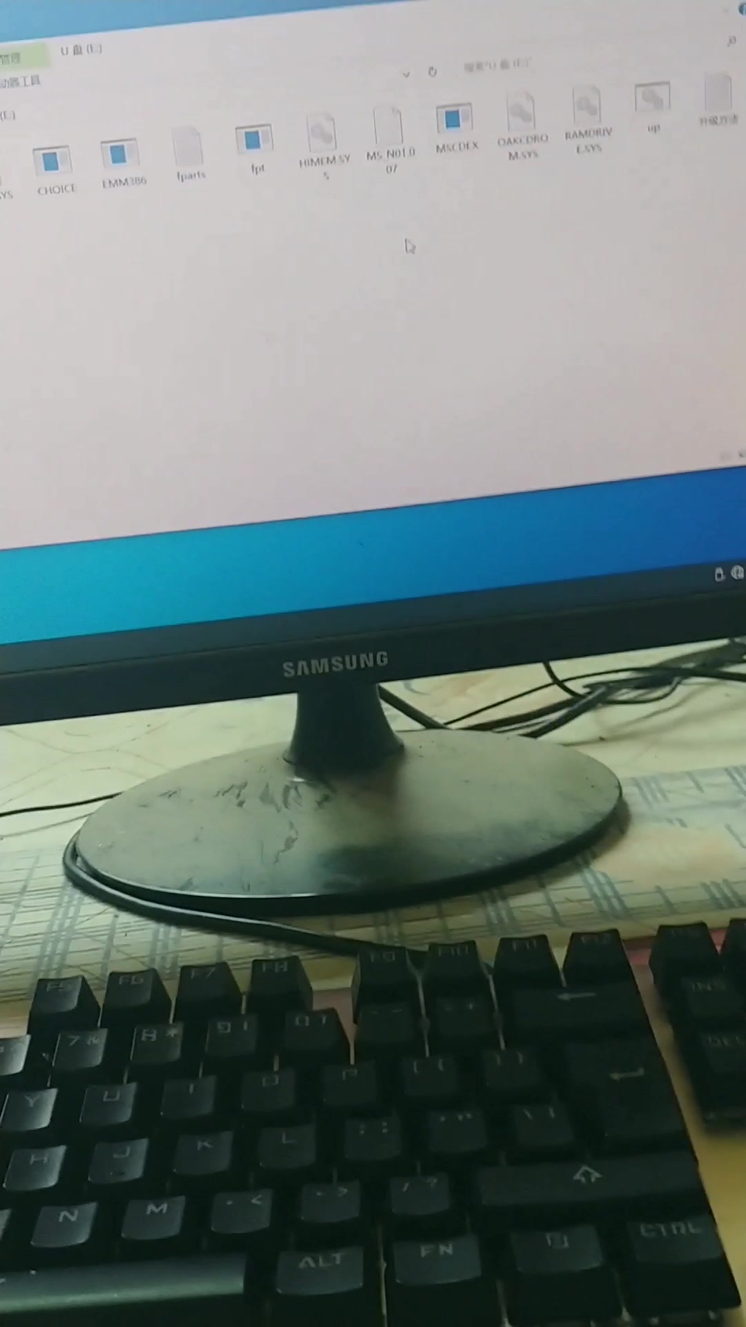 老主板进入DOS升级BIOS